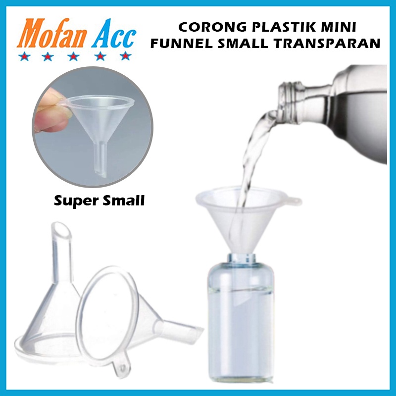 Jual Corong Mini Plastik Transparan / Funnel Small Untuk Refill Parfume ...