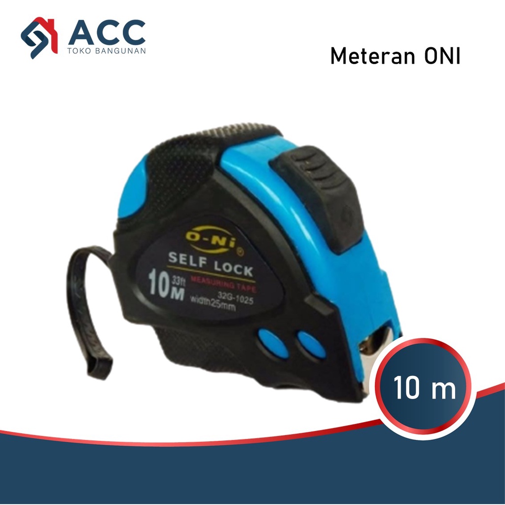 Jual Meteran 10 meter / Meteran Bangunan / Meteran Karet ONI | Shopee ...