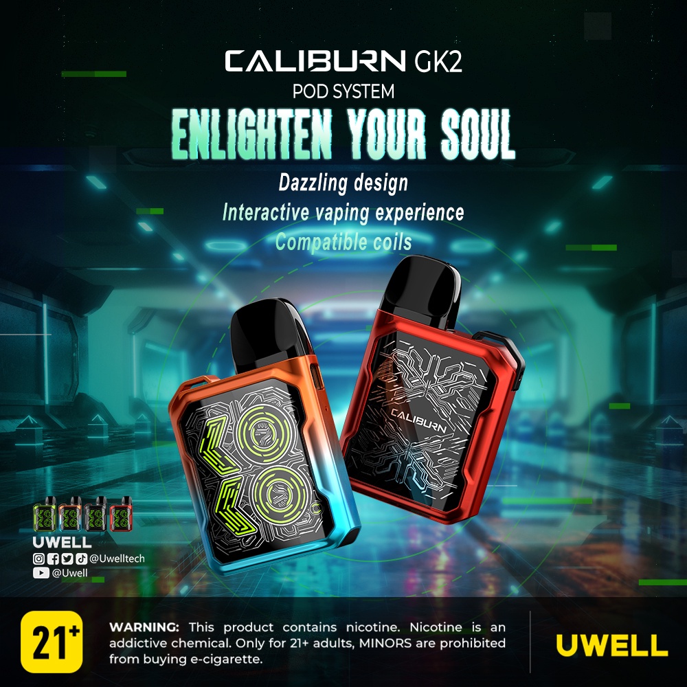 Jual UWELL CALIBURN GK2 POD KIT AUTHENTIC | Shopee Indonesia