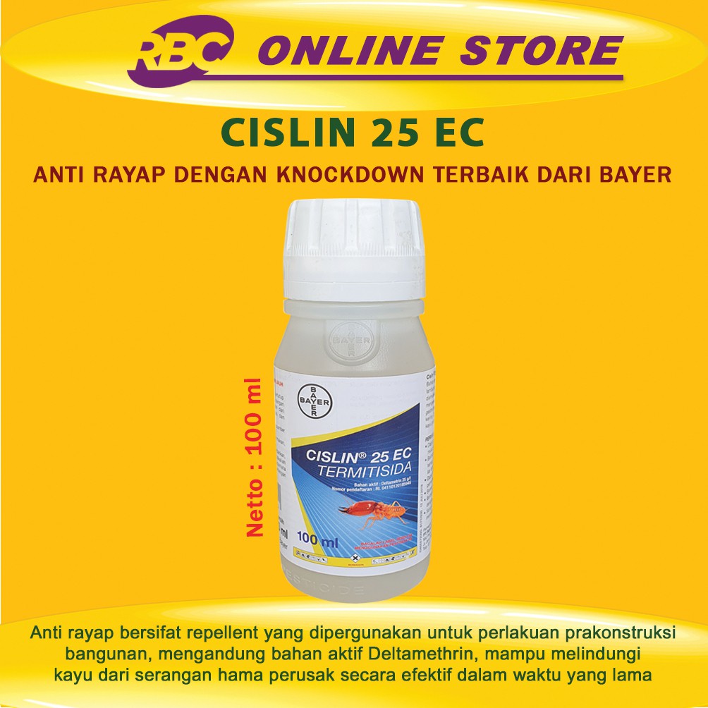 Jual CISLIN 25 EC Anti Rayap Berdaya Basmi Cepat Terhadap Rayap Tanah ...