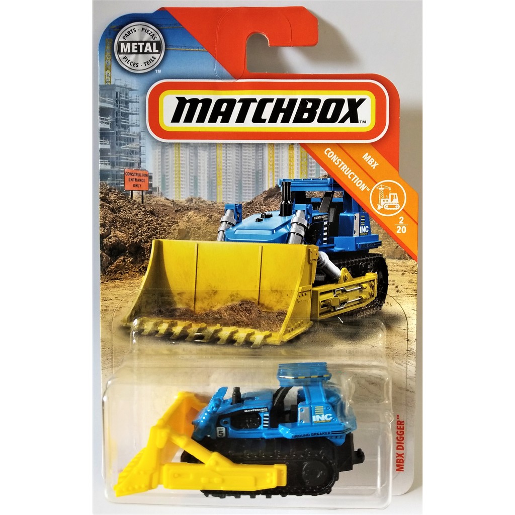 Jual MATCHBOX CONSTRUCTION BULDOZER MBX DIGGER WARNA BIRU | Shopee ...