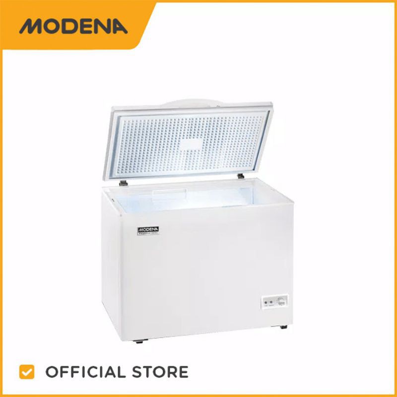 Jual MODENA CHEST FREEZER MD 0106W | Shopee Indonesia