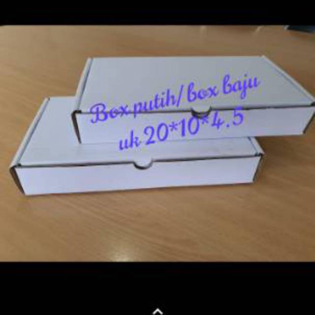 Jual Box putih polos ukuran 20*10*4.5 | Shopee Indonesia