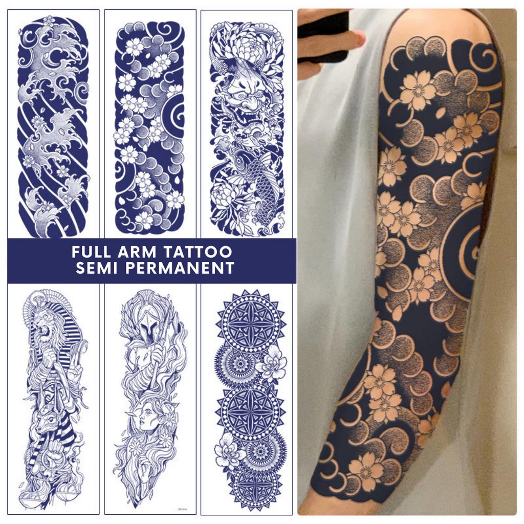 Jual Stiker Tato Full Arm | Fruit Ink | Semi Permanen 46x15.5 cm ...