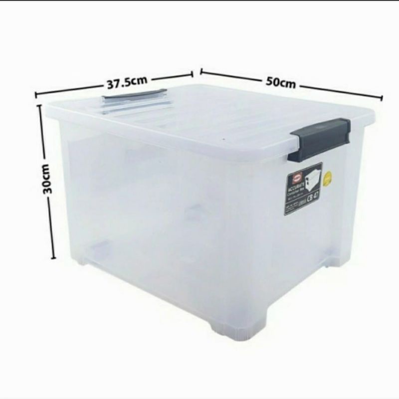 Jual SHINPO 47 LITER CONTAINER BOX ACCURATE CB47 KOTAK DENGAN TUTUP ...