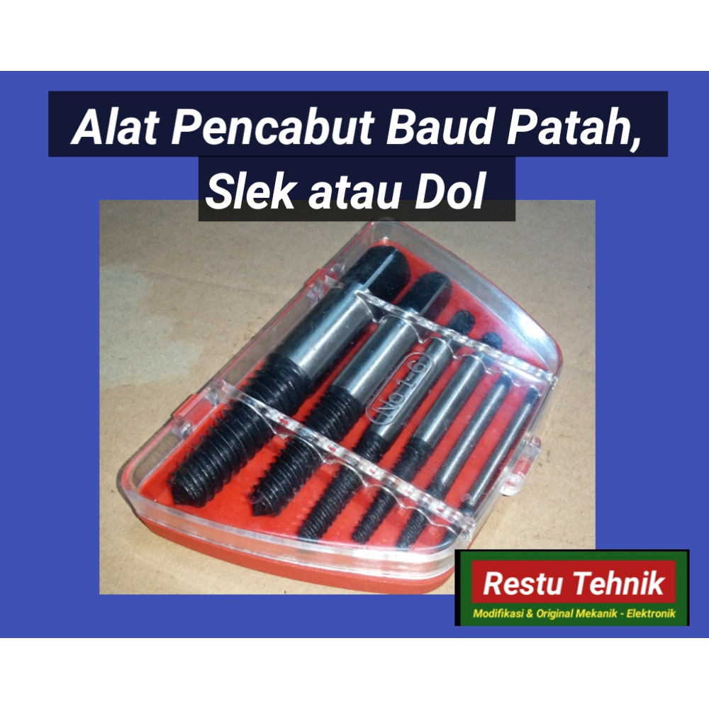 Jual Alat Pencabut Baud Patah - Dol – Slek - 6 Pcs - Tap Balik - Screw ...