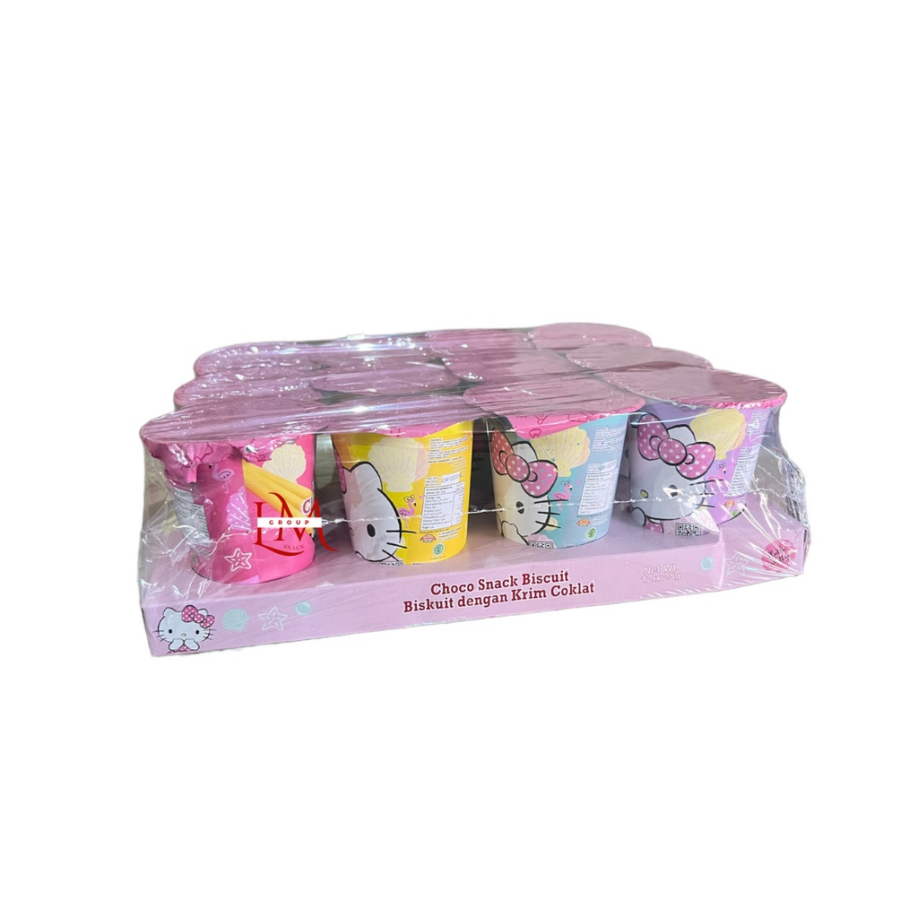 Jual Hello Kitty Biscuit Choco Snack Makanan Anak Ukuran Mini/Medium ...