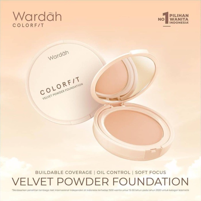 Jual Wardah Colorfit Velvet Powder Foundation Refill 11 g | Shopee ...