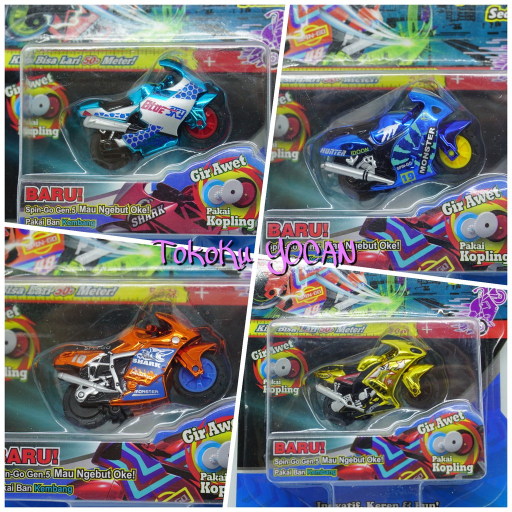 Jual Mainan Motor BALAP Apolo SPIN GO MINI BIKE CHROME GEN 7 GEN 5 ...