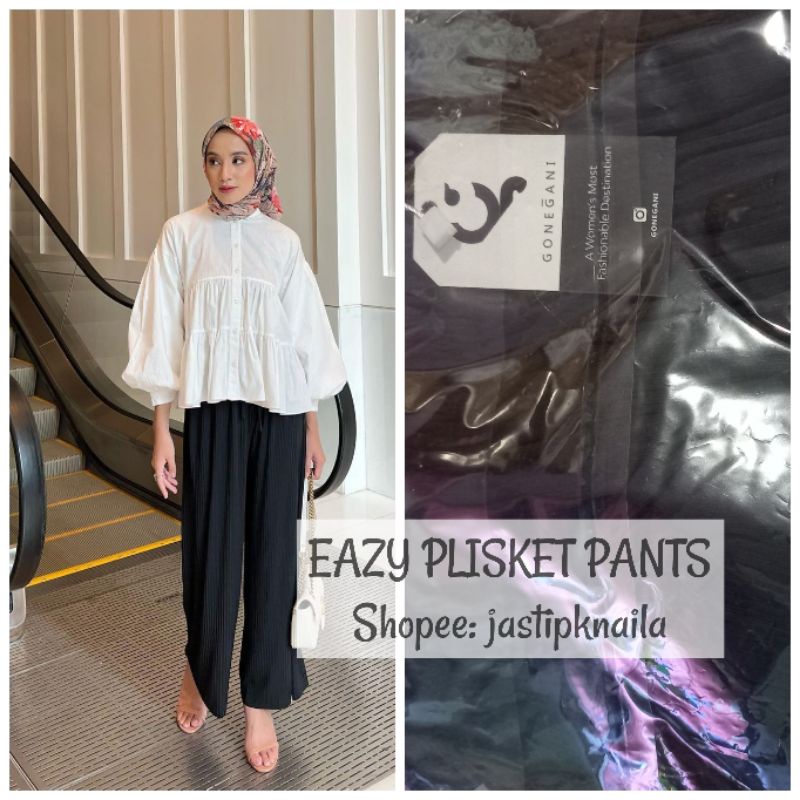 Jual EAZY PLISKET PANTS BY GONEGANI | Shopee Indonesia
