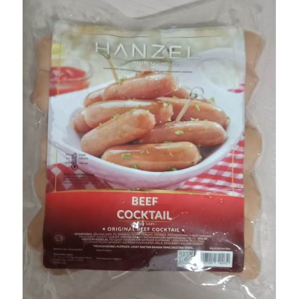 Jual HANZEL BEEF COCKTAIL 360 GR ISI 22 PCS | Shopee Indonesia