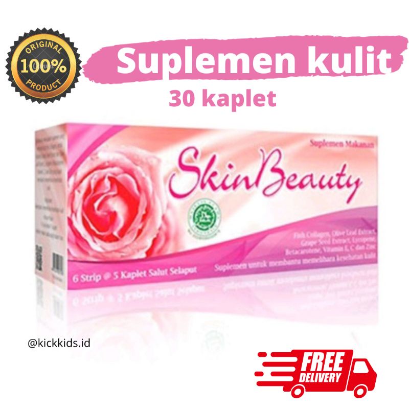 Jual Skin Beauty 30 kaplet/ Suplemen vitamin kulit/ mencerahkan ...