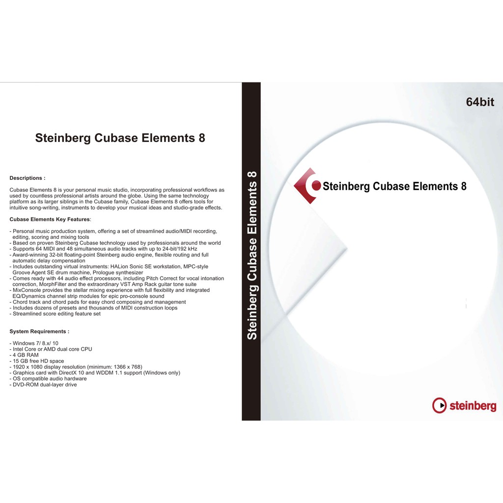 Jual PROGRAM Steinberg Cubase Elements 8 | Shopee Indonesia