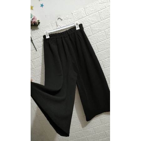 Jual kulot hitam tebal elastis modelnya komprang | Shopee Indonesia