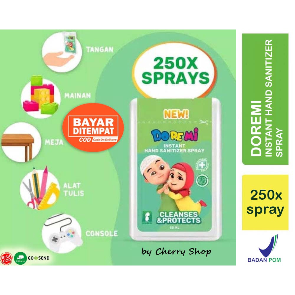 Jual Doremi Instant Hand Sanitizer Spray Nussa 18ml | Pembersih Tangan ...