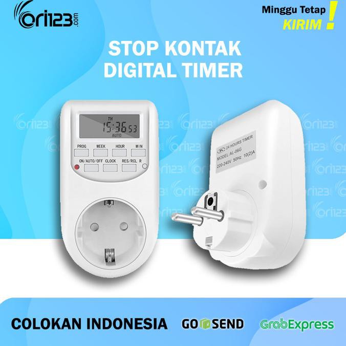 Jual HARGA SPESIAL Stop Kontak Listrik Digital Timer Switch Weekly AL ...