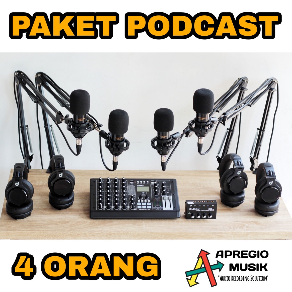 Jual Paket Podcast 4 Orang PRO RT X6 BM800 Dbe DJ80 | Shopee Indonesia