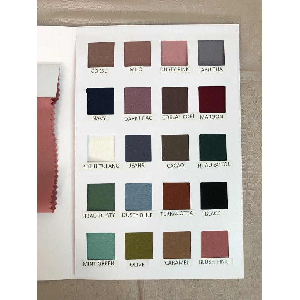 Jual Buku Sample / Buku Katalog Warna Untuk 1 Jenis Kain | Shopee Indonesia