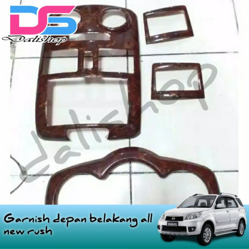 Jual Panel Wood Dashboard Rush / Terios NEW / OLD 2006 - 2014 4 Pcs ...