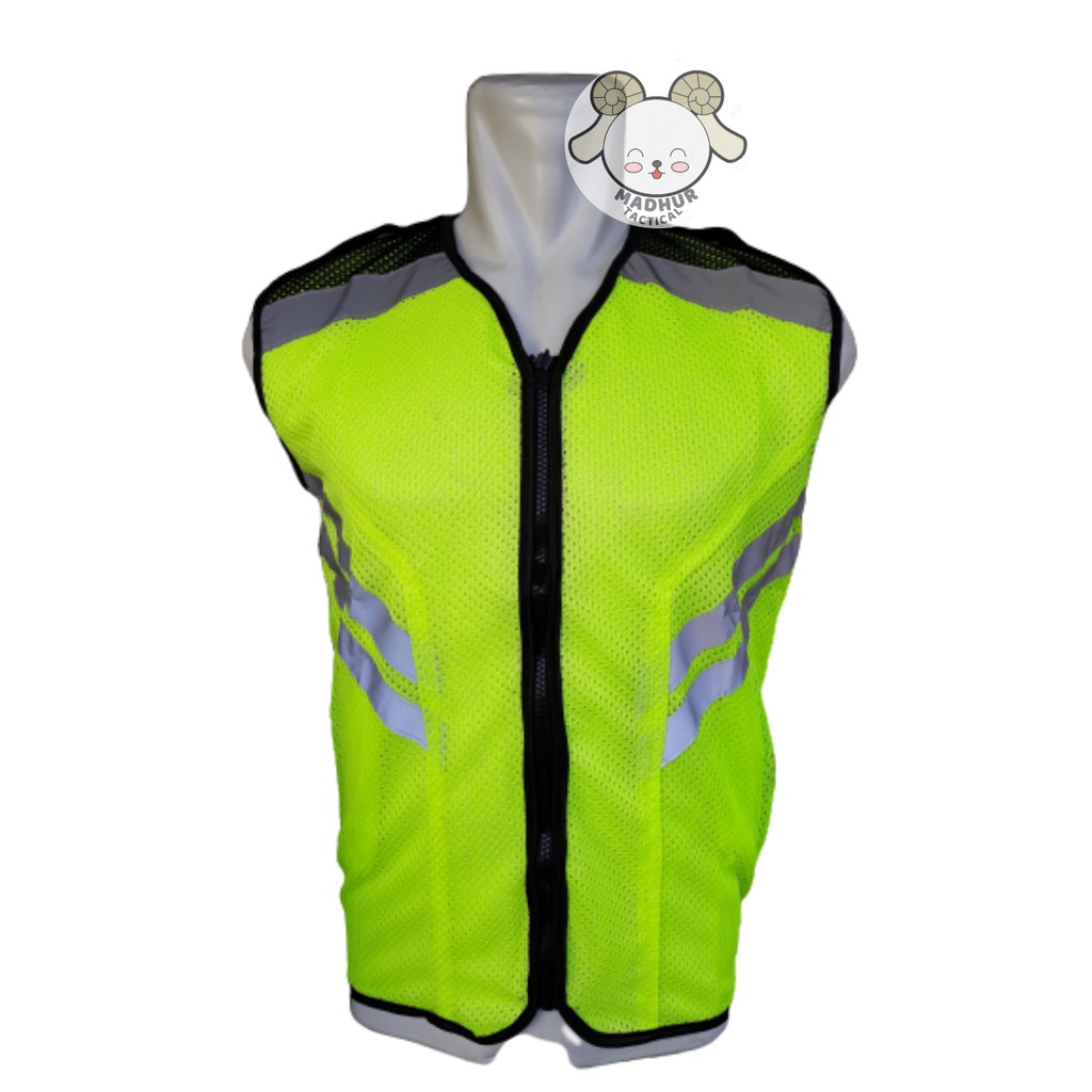 Jual Rompi Safety Hijau Stabilo Rompi Proyek Jaring Mesh | Shopee Indonesia