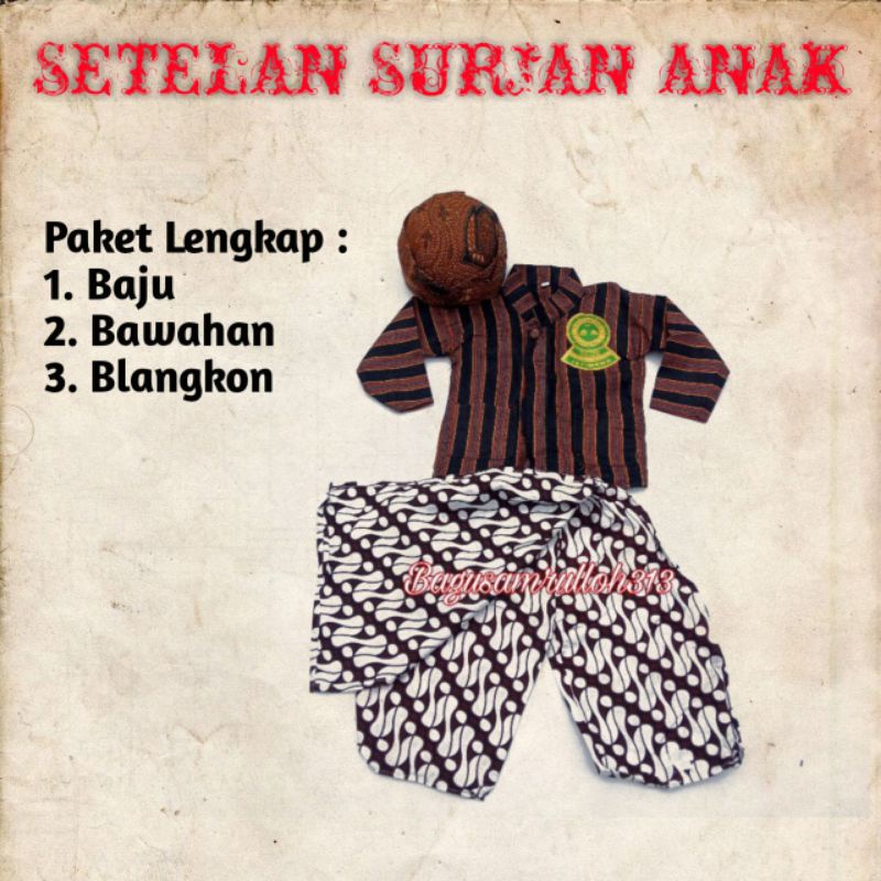 Jual Stelan Surjan Anak // Surjan Lurik Anak // Baju Adat Jawa //Baju ... Jual Stelan Surjan Anak // Surjan Lurik Anak // Baju Adat Jawa //Baju ...