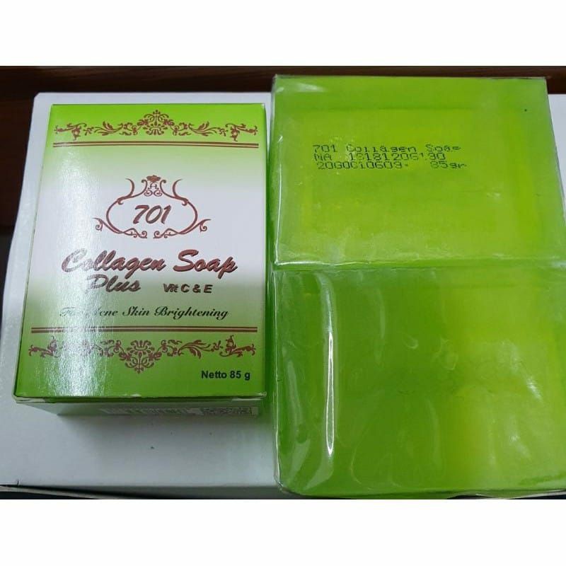 Jual ( HIJAU ) SABUN COLLAGEN ACNE 701 SABUN JERAWAT ACNE SOAP 701 BPOM ...