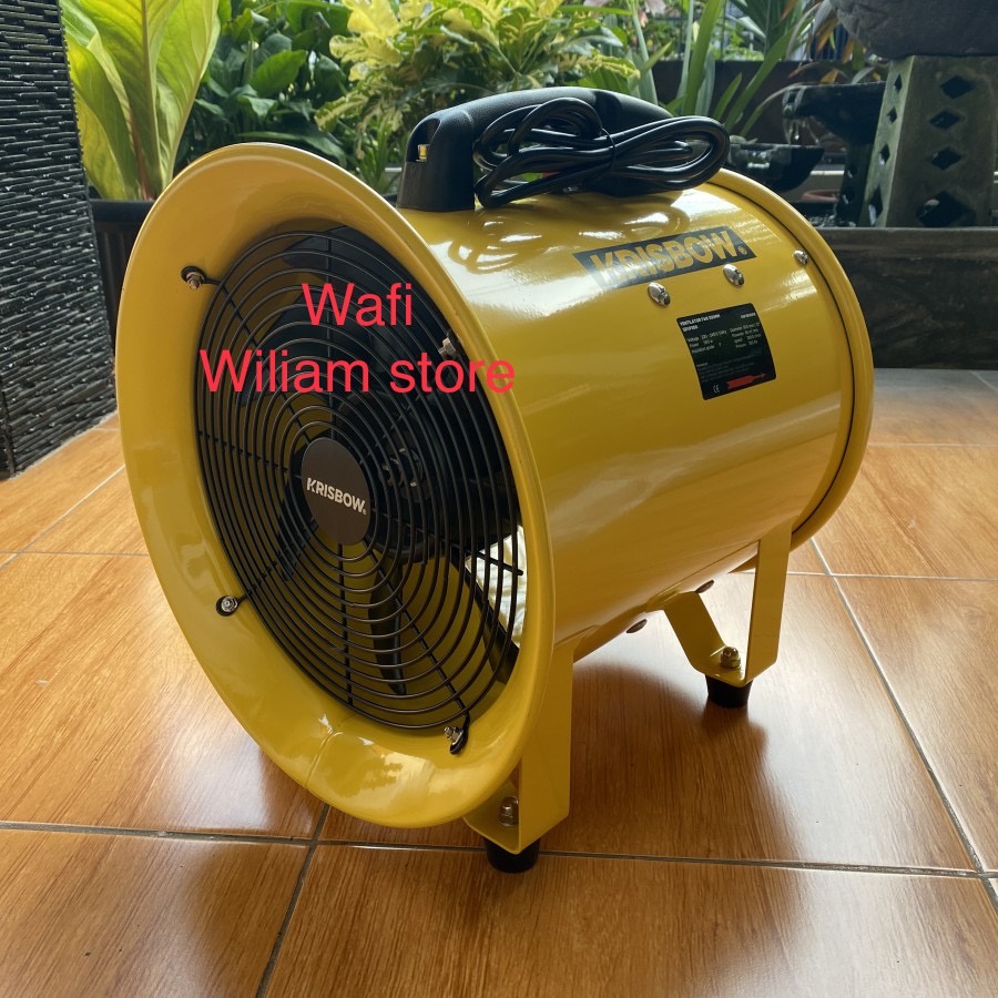 Jual Krisbow Kipas Angin Exhaust Fan Portable Ventilator Blower 12 inci | Shopee Indonesia