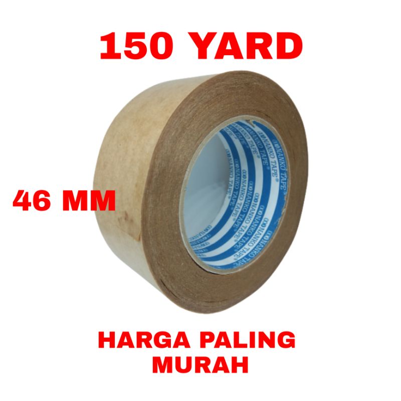Jual LAKBAN PACKING KERTAS KRAFT 150 YARD Lakban Kertas Lakban Coklat ...