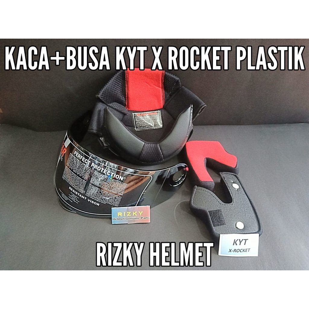 Jual Paket KYT X ROCKET Besi & Plastik, Busa Helm Custom KYT XROCKET ...