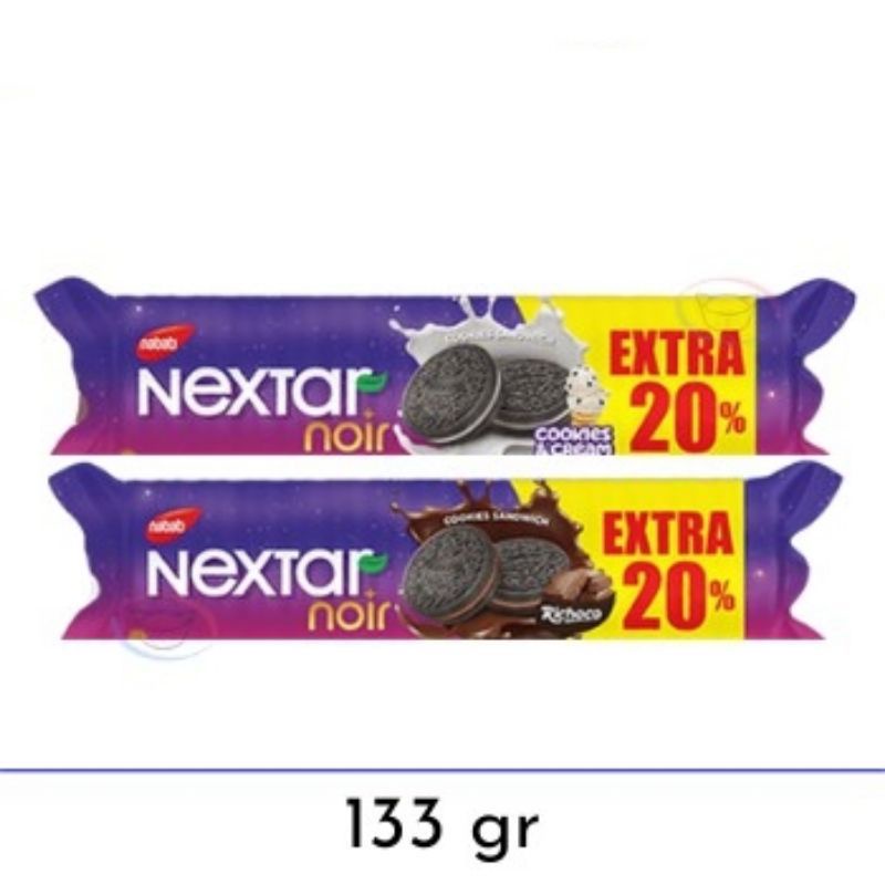 Jual Nabati Nextar Noir Chocolate 161 Gr Cookies Sandwich Mirip Oreo ...