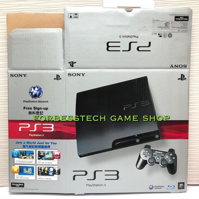 Jual Dus Kardus Box Mesin Sony PS3 PS 3 Playstation 3 Slim Fullset - Silver | Shopee Indonesia