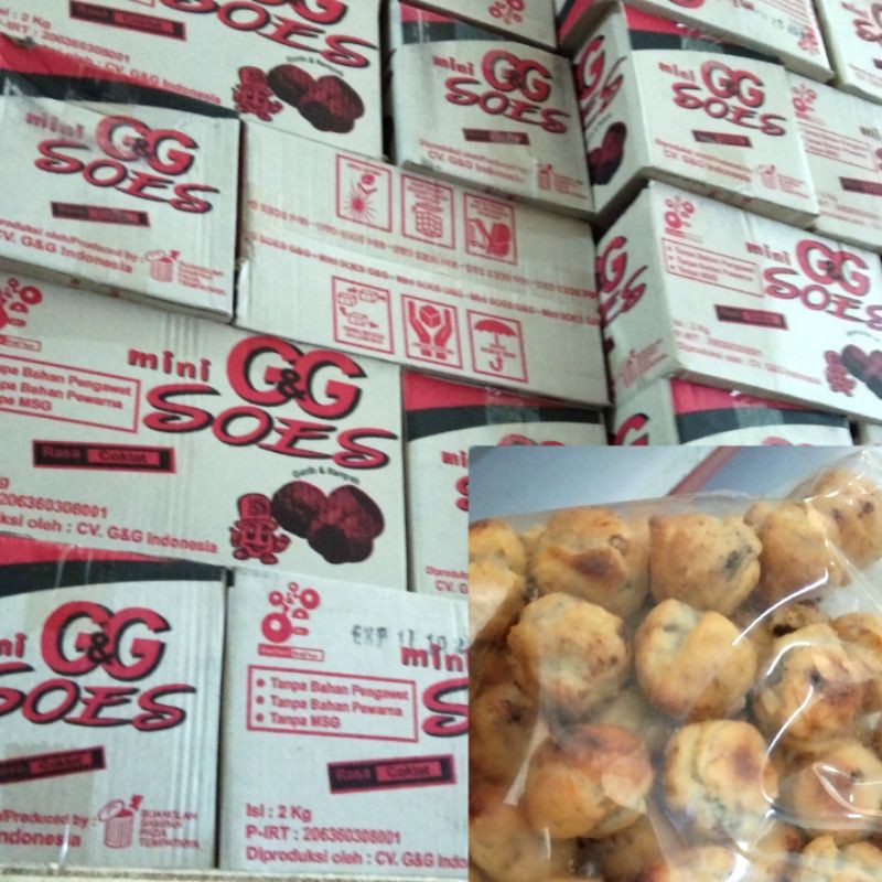 Jual [KARTON] GG Soes Sus Coklat - 2kg / Sus Kering Isi Cokelat ...