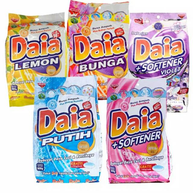 Jual Daia detergent bubuk 1,6kg all variant | Shopee Indonesia