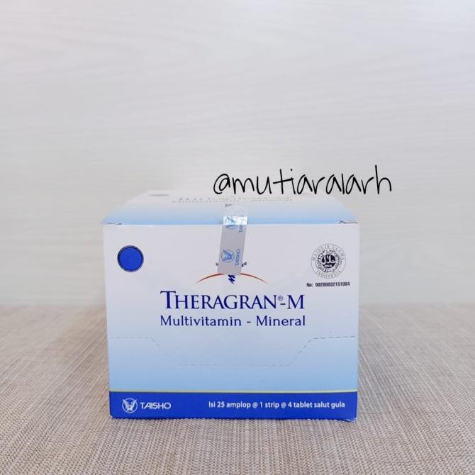 Jual THERAGRAN M 1 BOX ISI 25 STR X 4 TABLET Lc | Shopee Indonesia