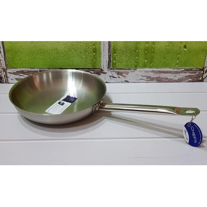 Jual Bima Chefs Penggorengan Skillet Frying pan SUS304 - 28CM | Shopee Indonesia