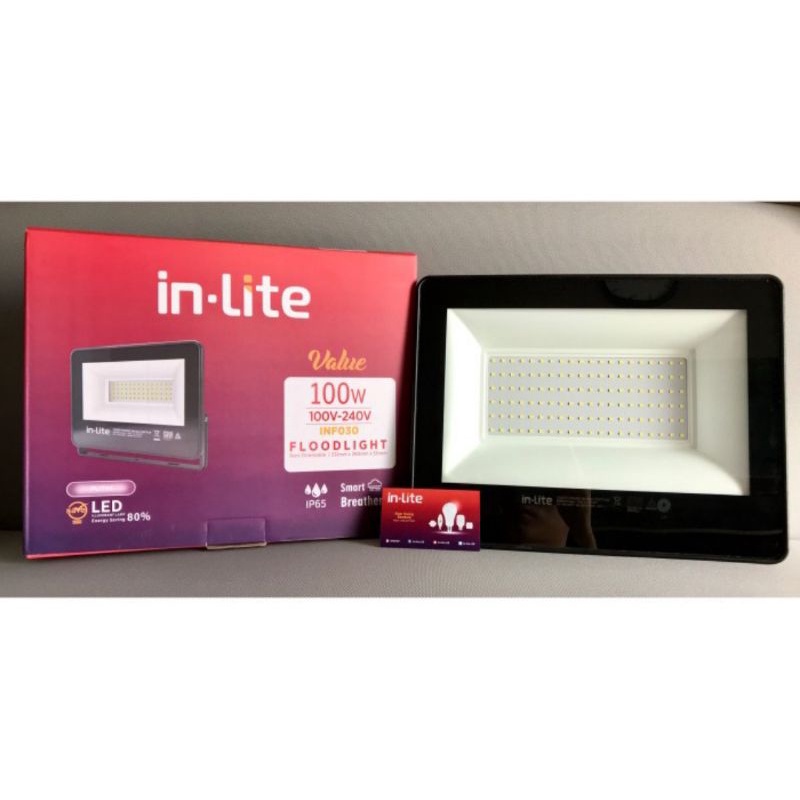 Jual LAMPU SOROT FLOODLIGHT INLITE VALUE 100W 100 WATT - INF030 ...