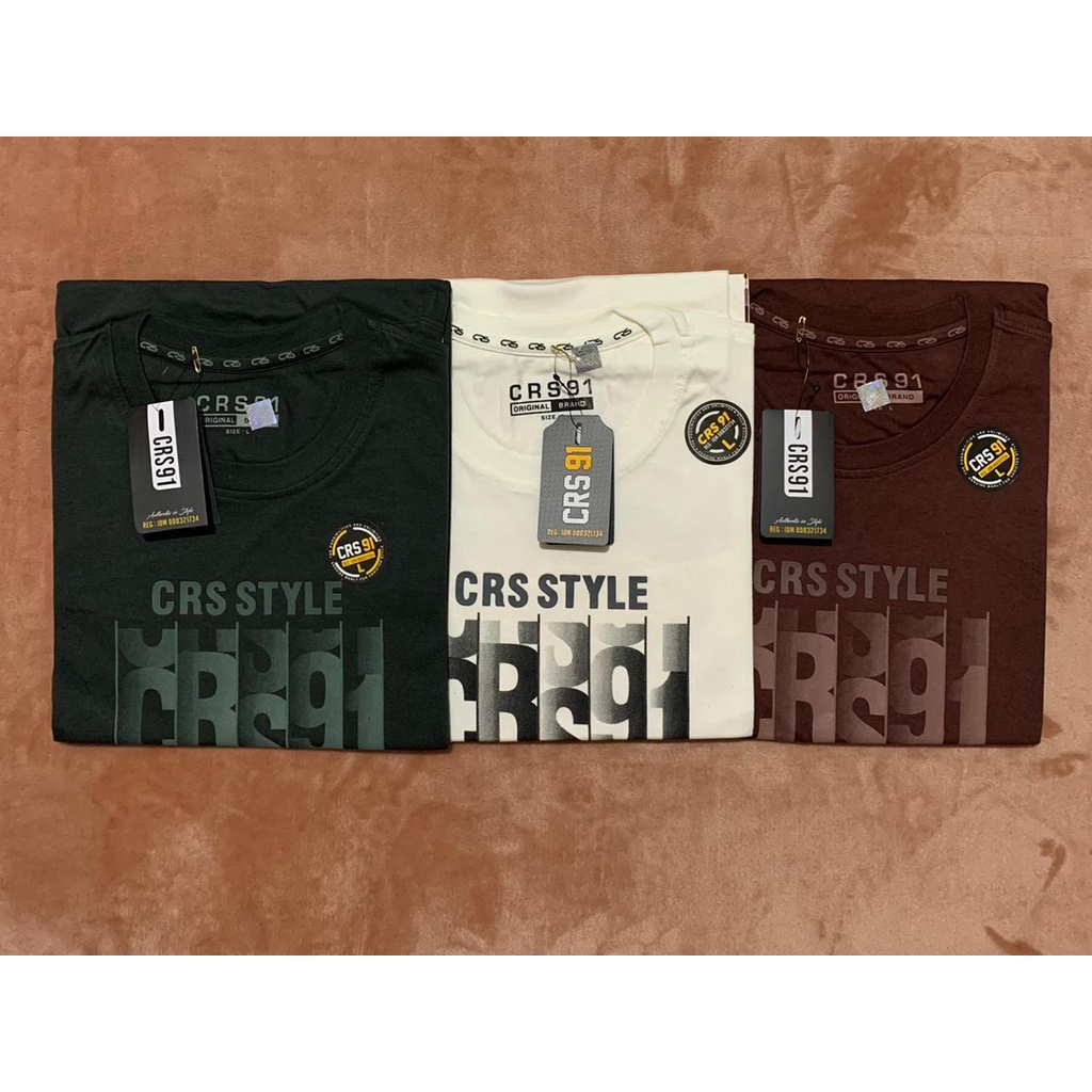 Jual COD] Kaos oblong CRS 91 | Kaos CRS Satuan | Kaos Distro Bandung | Premium Terbaru | Katun ...