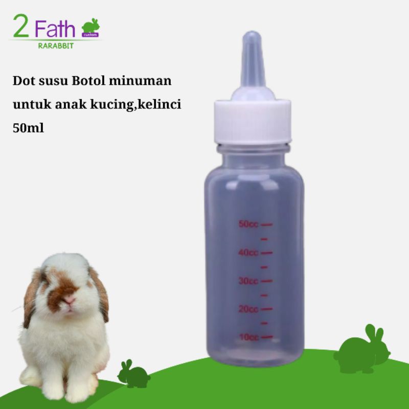 Jual Dot susu kitten anak kucing kelinci / botol susu kucing 50ml | Shopee Indonesia
