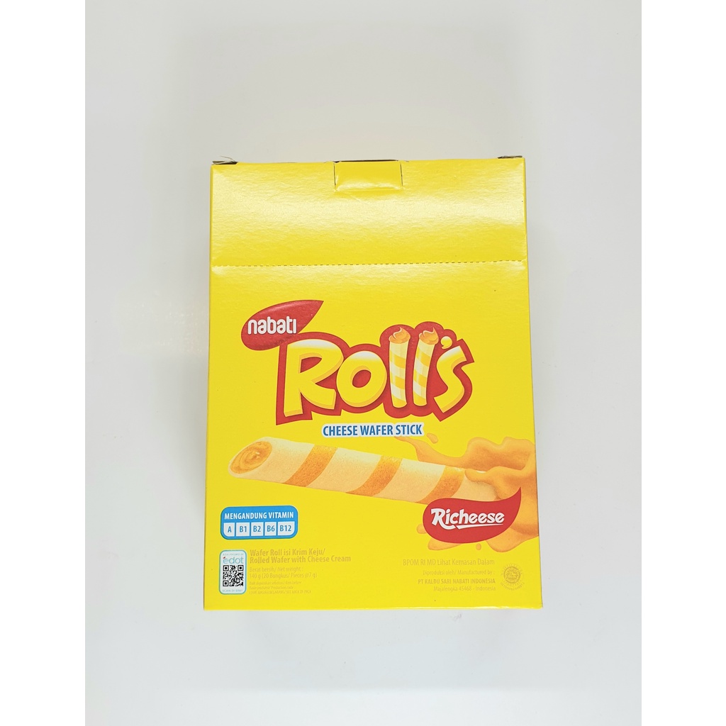 Jual Nabati Rolls Cheese Wafer Stick 140 gr Richeese | Shopee Indonesia