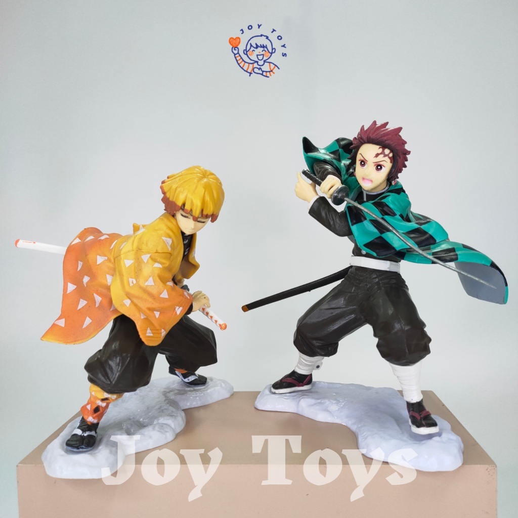 Jual ACTION FIGURE DEMON SLAYER 2 PCS TANJIRO AND ZENITSU, HIGH QUALITY ...