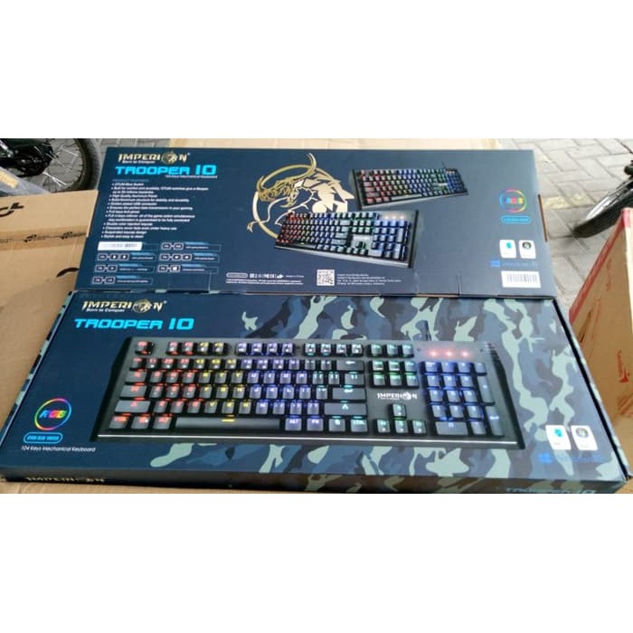 Jual Imperion Trooper 10 Keyboard Gaming Mechanical | Shopee Indonesia