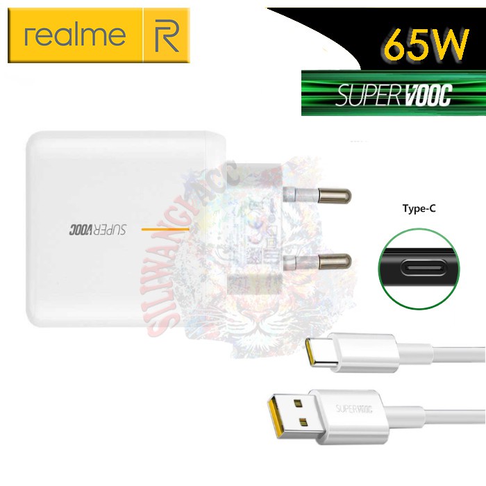 Jual Charger Realme 65 Watt Type C Realme 7 Pro GT Master Narzo 20 Pro ...