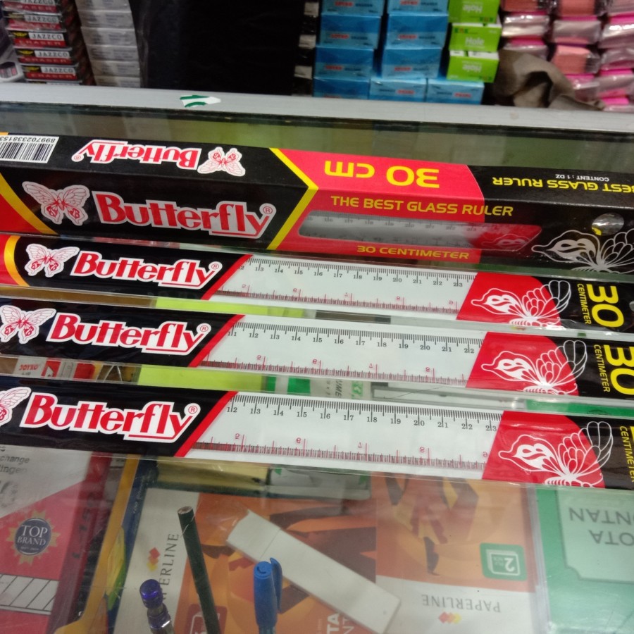 Jual Penggaris butterfly 30 cm | Shopee Indonesia