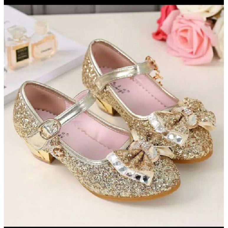 Jual SEPATU PESTA ANAK/SEPATU PRINCESS FROZEN ANAK 26-35/SEPATU HEELS ...