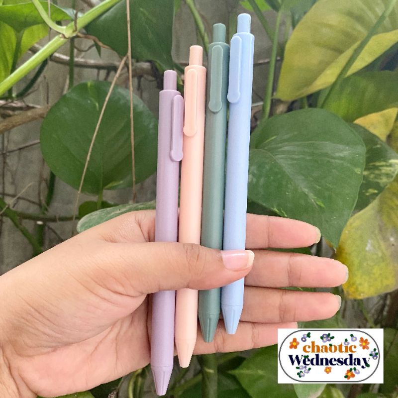 Jual pulpen pena cetek morandi estetik full pastel warna hitam | Shopee ...