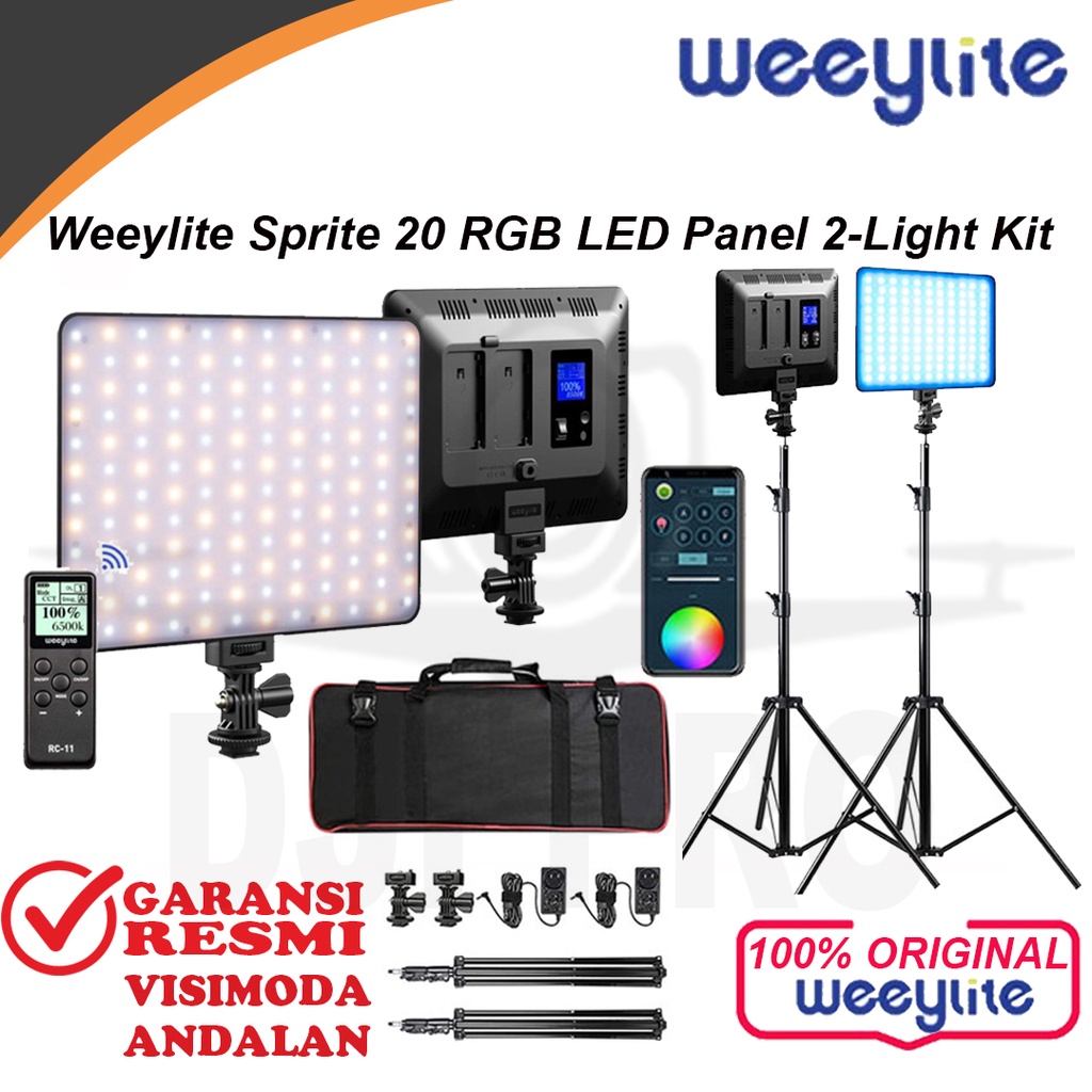 Jual Viltrox Weeylite Sprite 20 Duo Kit Full Color RGB Video LED Light ...