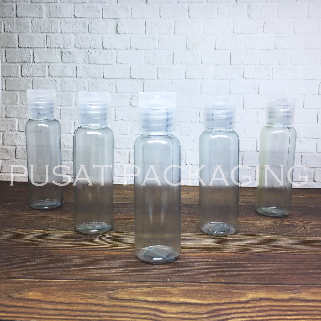 Jual Botol Fliptop 30ml Bening / Botol Toner Sanitizer 30 ml / Wadah Kemasan Hotel / Botol Sabun ...