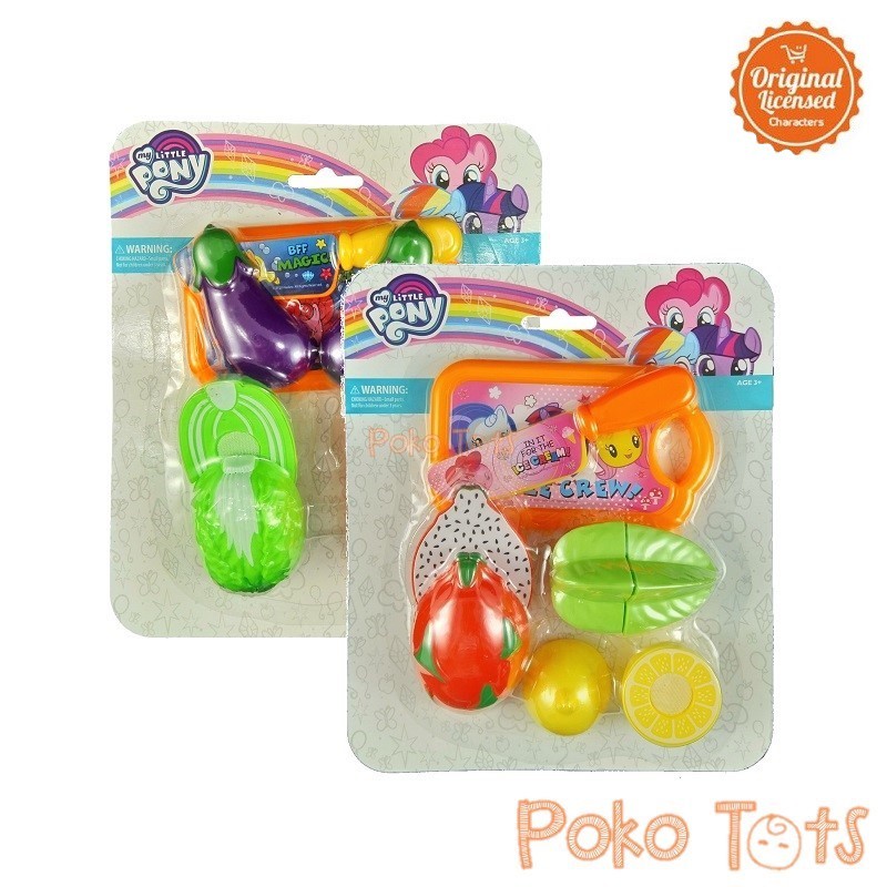 Jual Happy Toon My Little Pony Fruits and Vegetables Set Mainan Buah ...