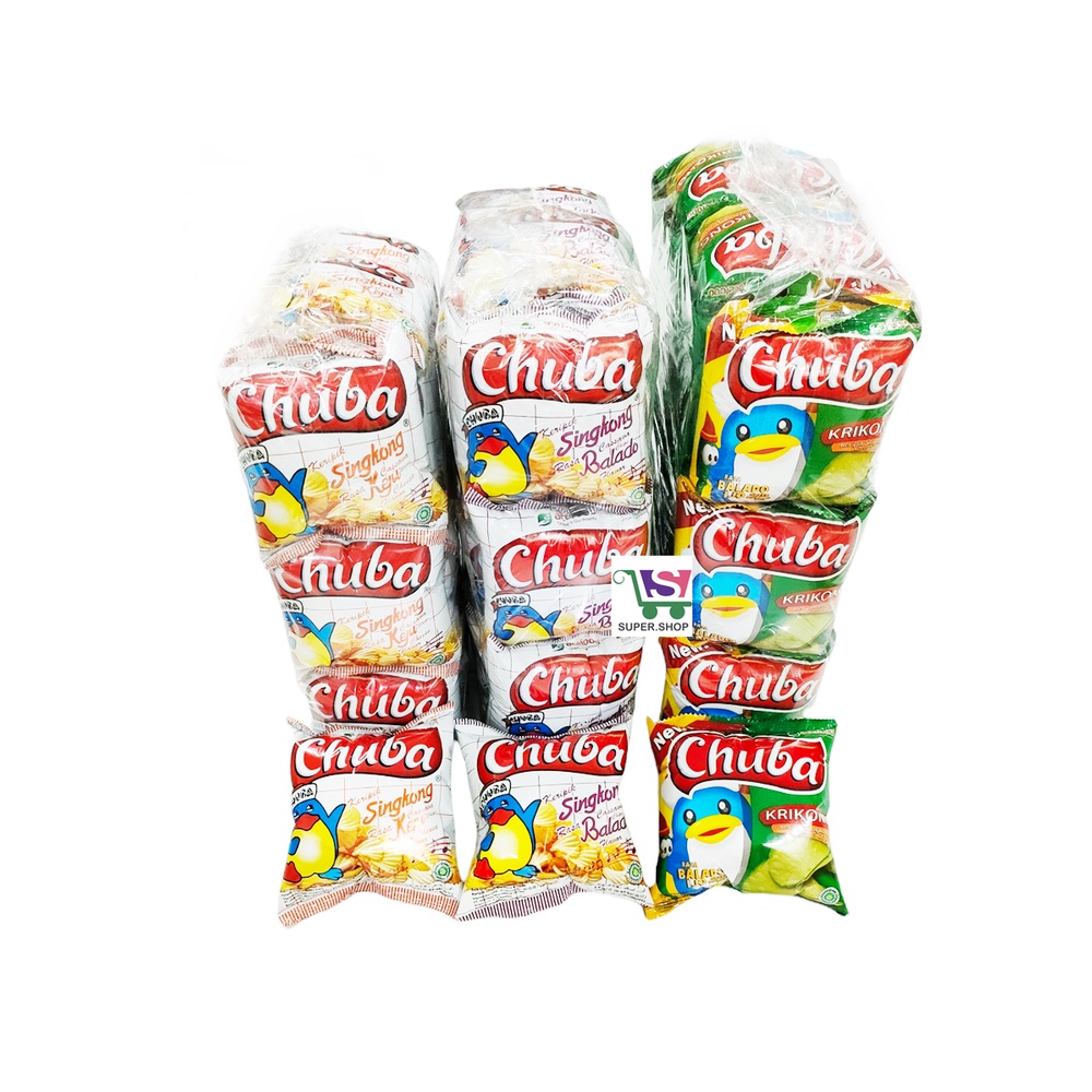 Jual CHUBA BAL / BALL Keripik Singkong Keju / Balado / Corn Chips (isi ...