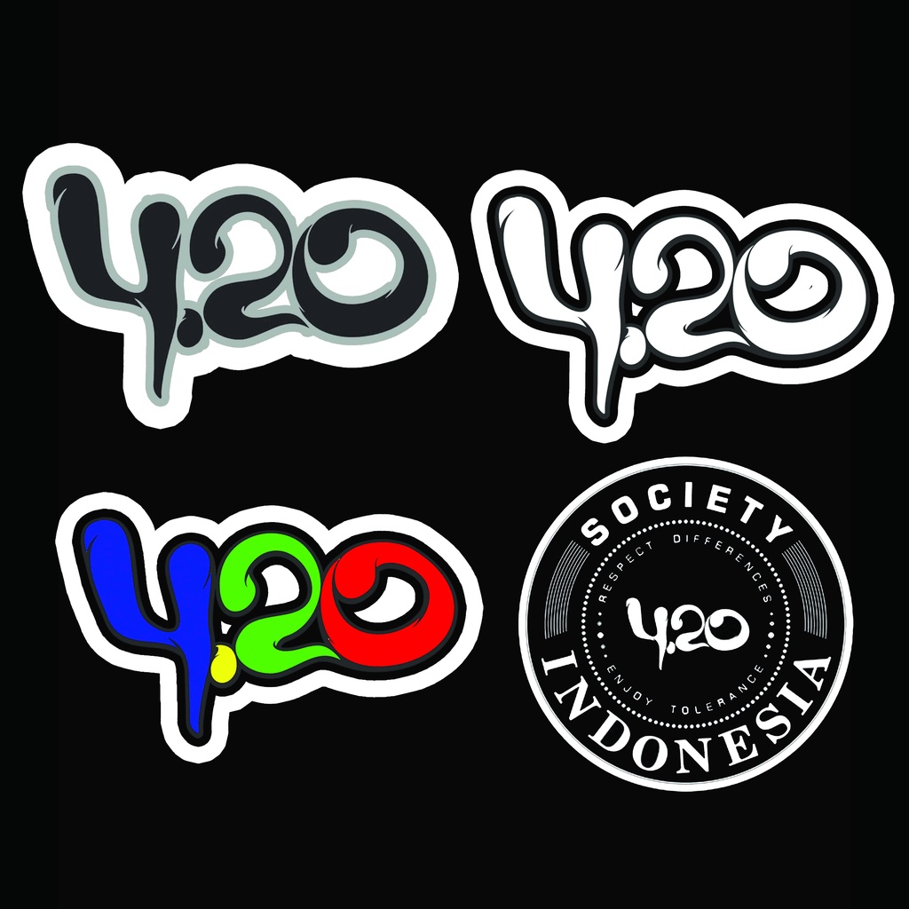 Jual Sticker 420 Sticker 420 | Stiker Laptop | Sticker Koper | Sticker ...